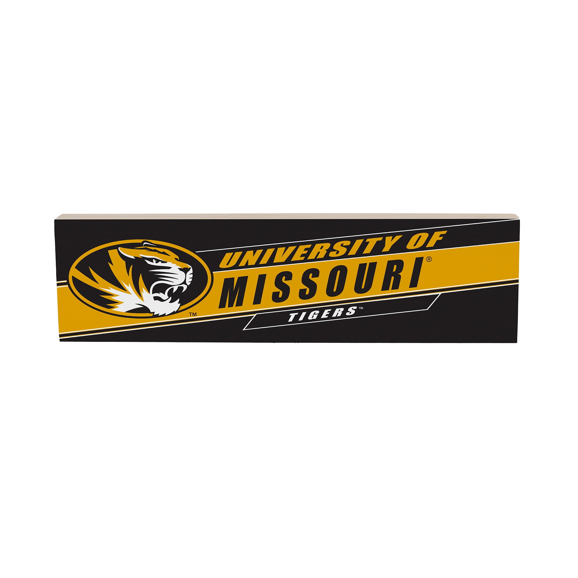 Missouri Tigers 5" x 18" Shadow Logo Wood Mantle Sign - Walmart.com