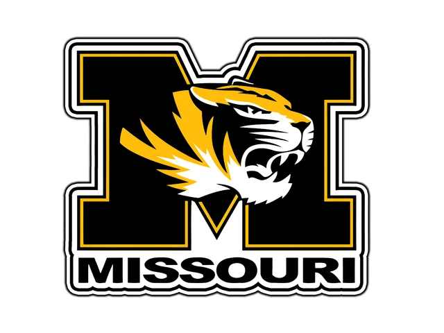 Missouri Tigers Monogram Logo Waterproof Sticker Phone Decal Water ...