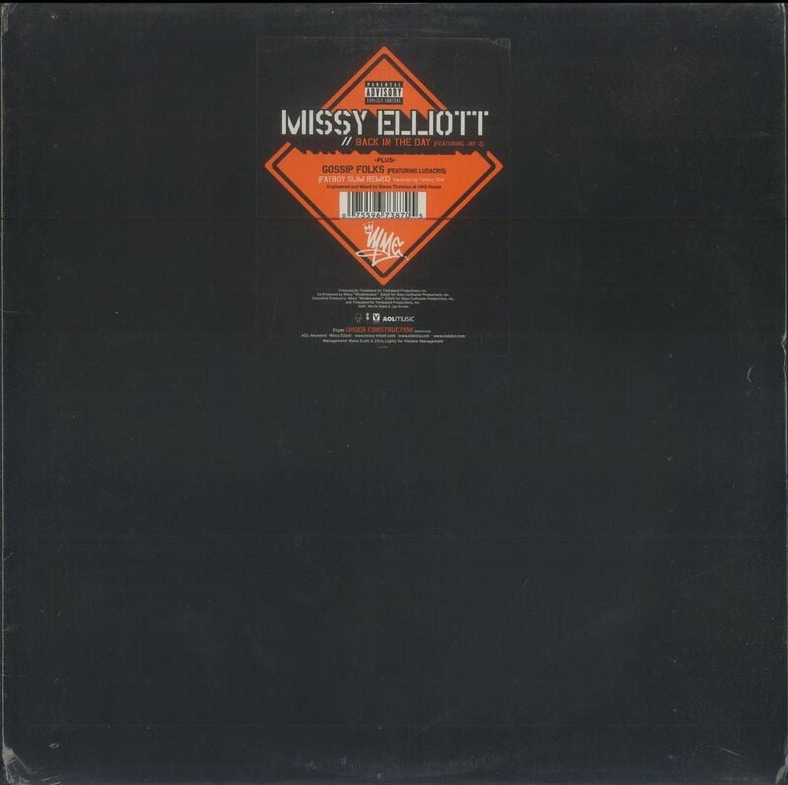 Missy Elliott Featuring Jay-Z ‎- Back In The Day - LP - Walmart.com