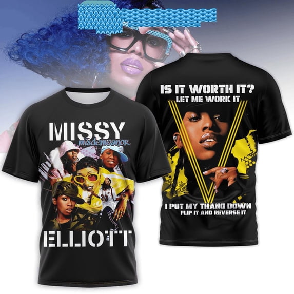 Missy Elliott Is It Worth It Let Me Work It Hoodie T Shirt - Walmart.com