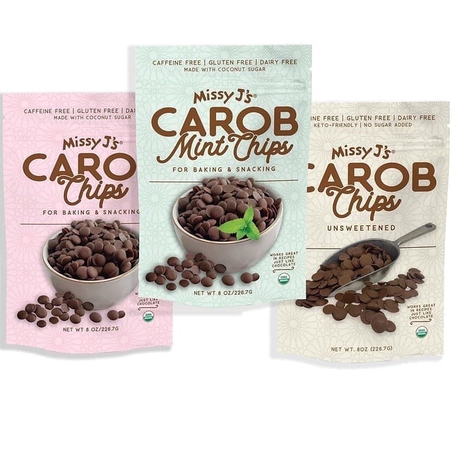 Missy J's Carob Chips Sampler Pack 3 Flavors Vegan Healthy Desserts ...