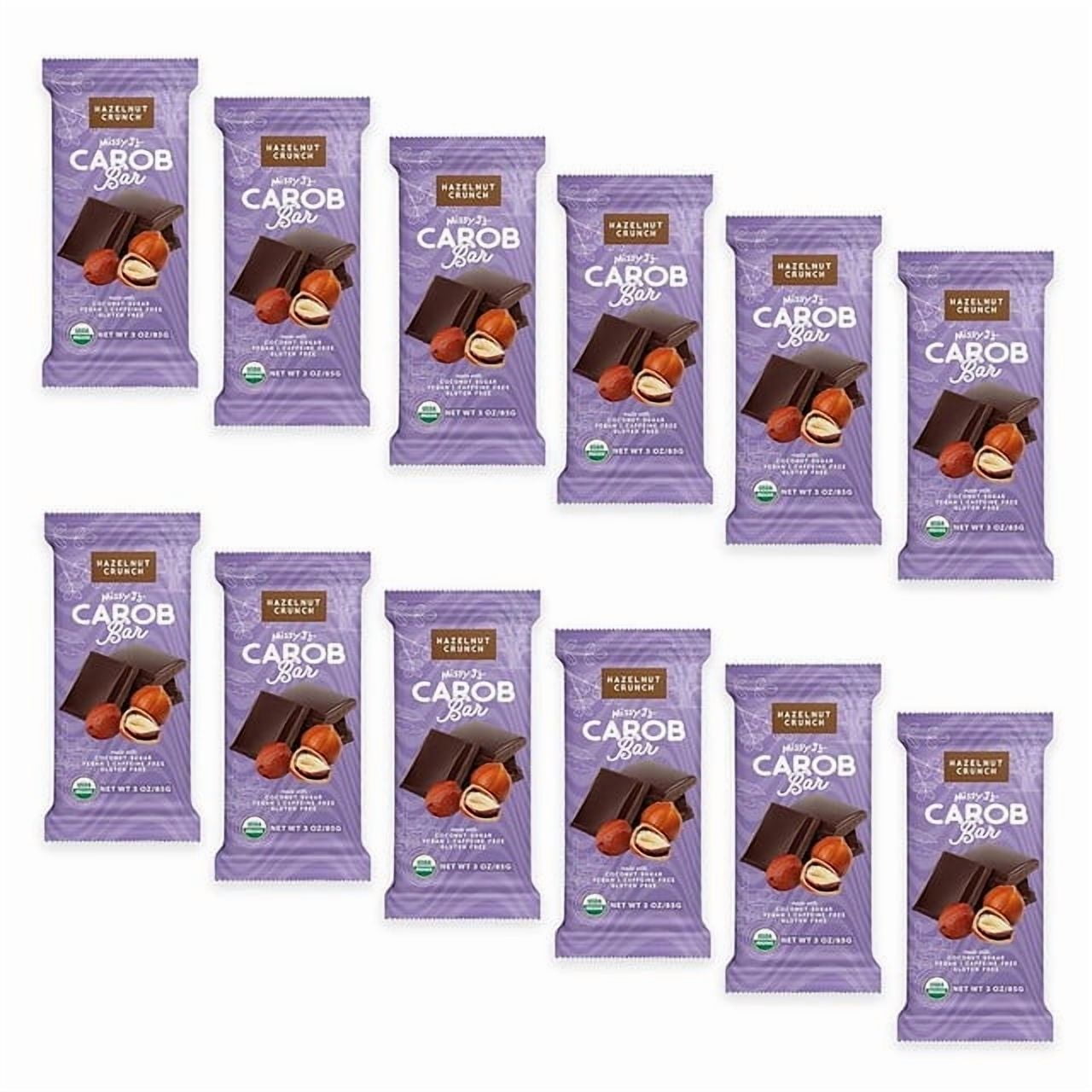 Missy J’s Organic Carob Hazelnut Candy Bar Healthy Snack Chocolate ...
