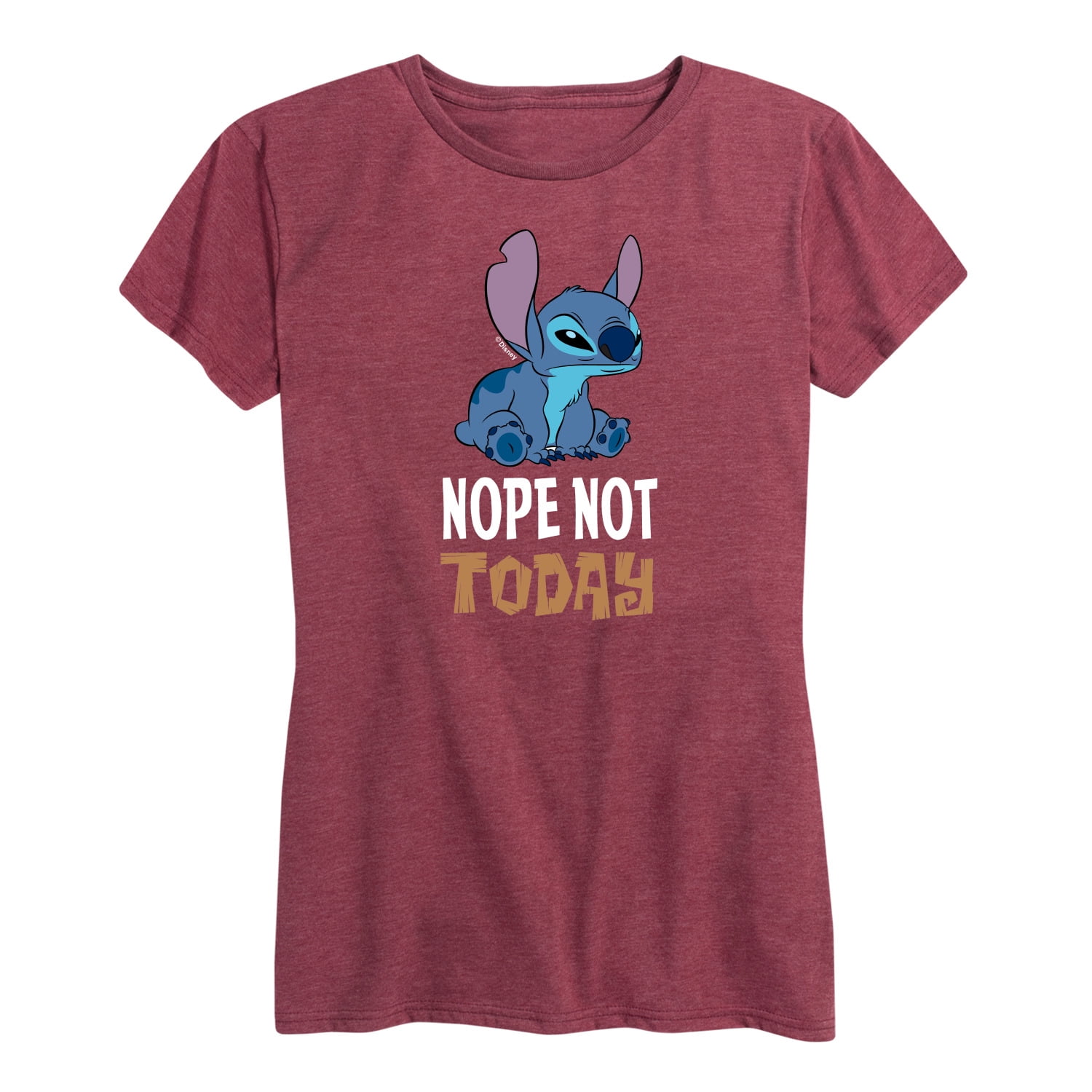 Lilo & Stitch - Nope Not Today - Women's Short Sleeve Graphic T-Shirt ...