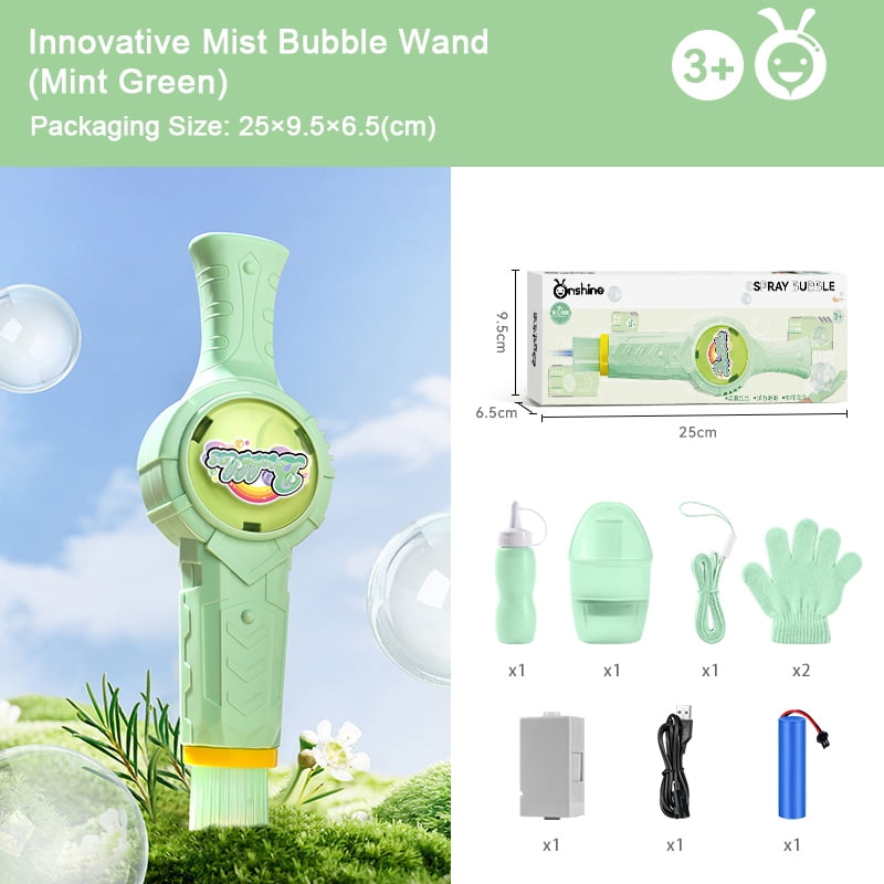 Mist Bubble Machine for Kids, Elastic Bubble Fog Wand, Smoke Bubble ...