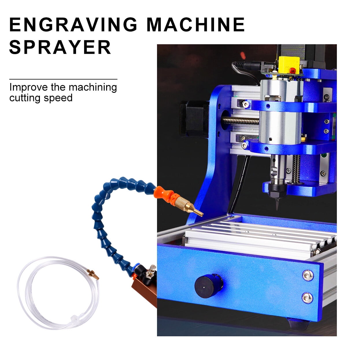 Mist Coolant Lubrication Spray System for 8mm Air Pipe CNC Lathe Mill ...