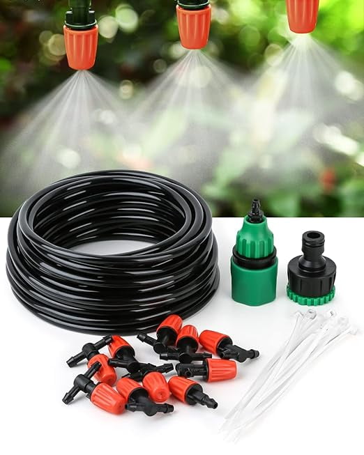 Mist Irrigation Kits,Micro Drip Irrigation Kit with 10M 1/4" Blank ...