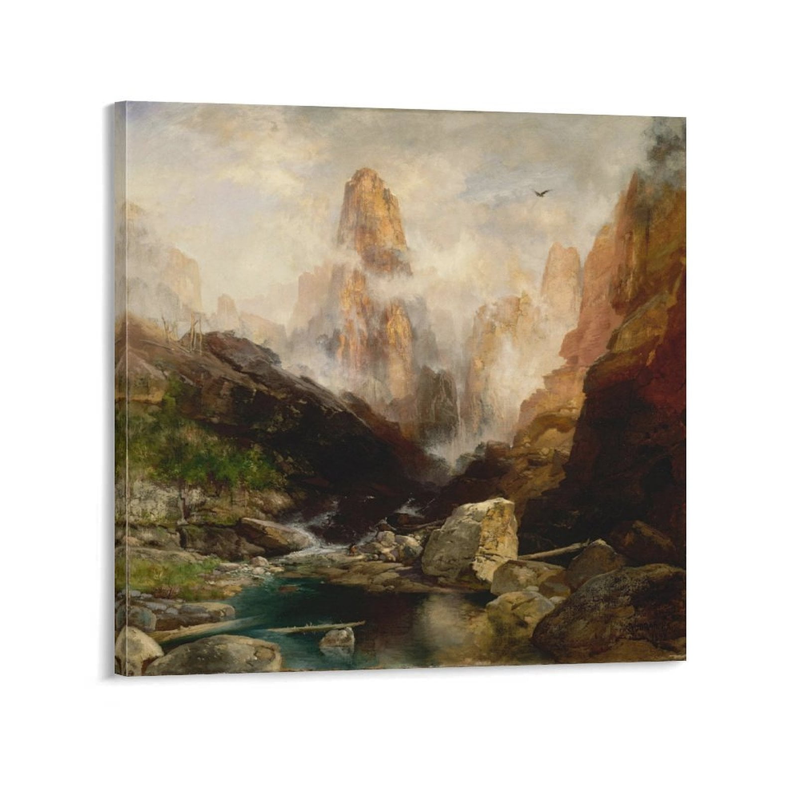 Mist in Kanab Canyon Utah By Thomas Moran Art Prints Paintings Canvas ...