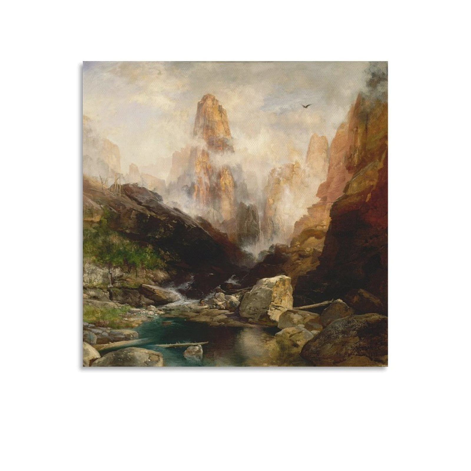 Mist in Kanab Canyon Utah By Thomas Moran Art Prints Paintings Canvas ...