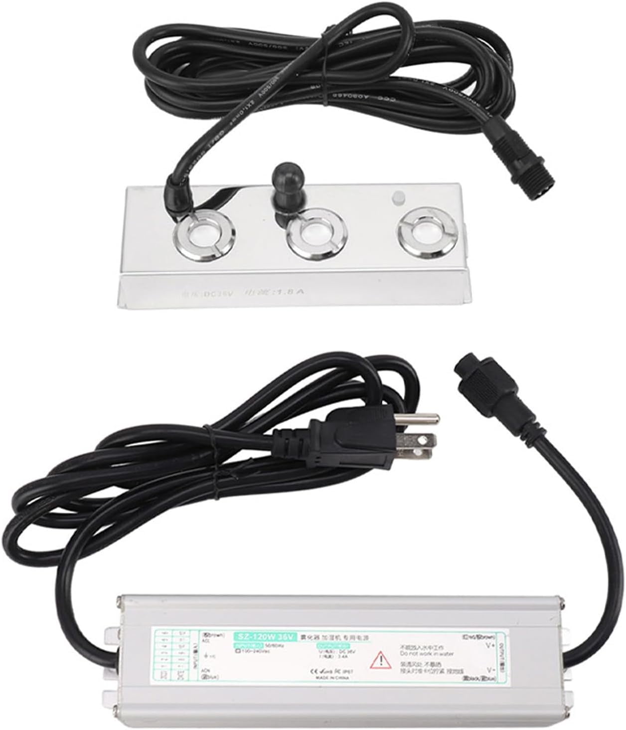 Mist Maker Fogger, 3 Waterproof Ultrasonic Mist Maker, Stainless Steel ...