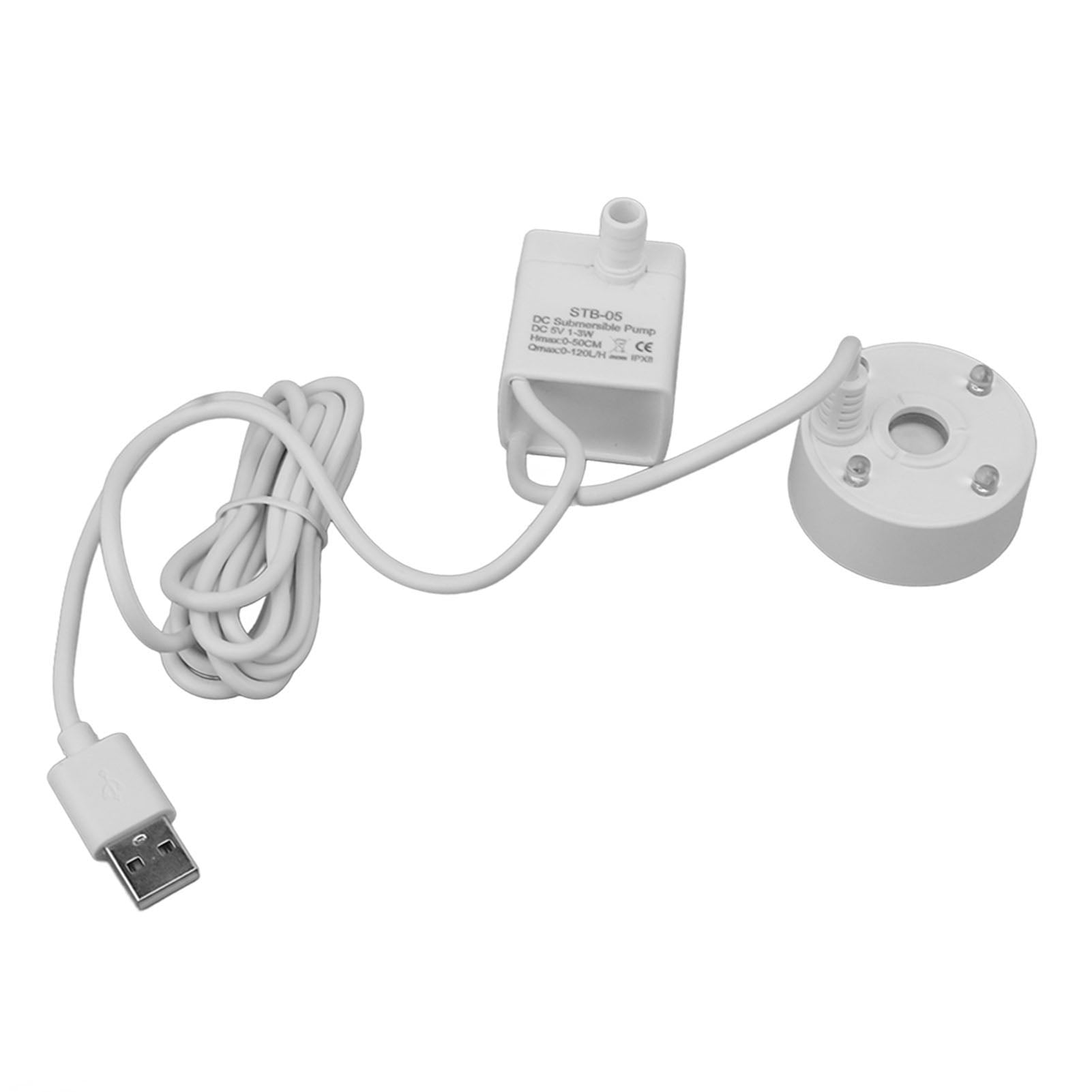 Mist Maker USB Fog Maker with Pump LED Colorful Lighting Fountain ...