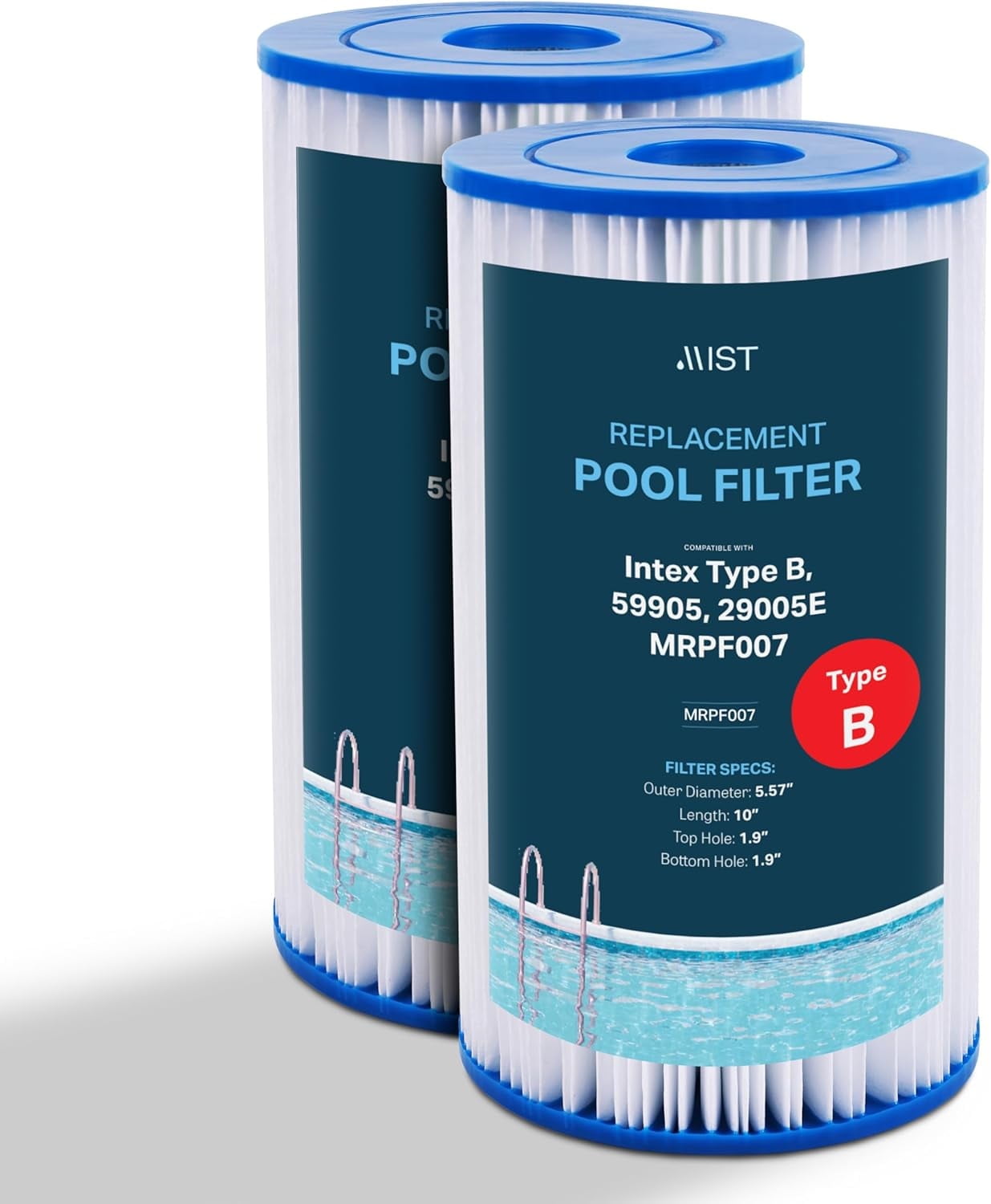 Mist Pool Filter Cartridge Replacement for Type B Swimming Pools ...