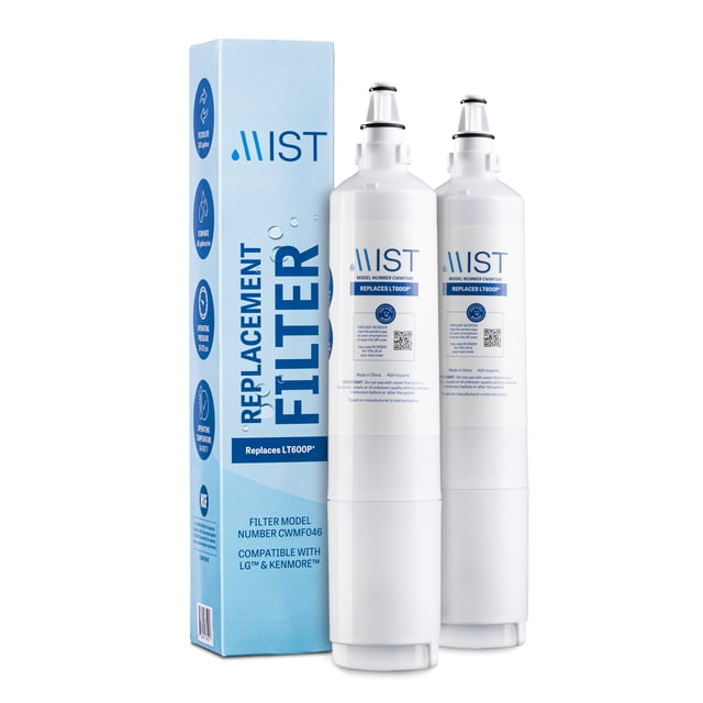 Mist Refrigerator Water Filter Replacement Compatible With: LG LT600P ...