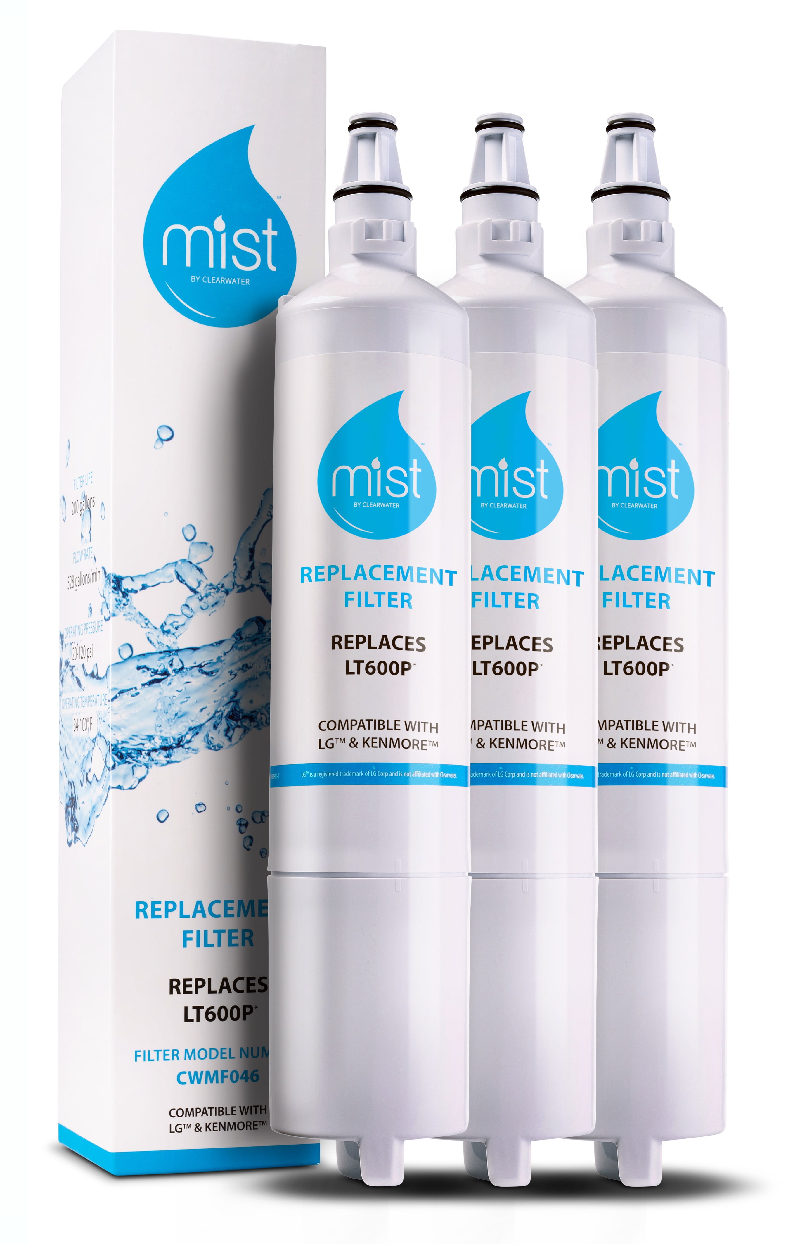 Free Shipping! Mist Refrigerator Water Filter Replacement Compatible ...