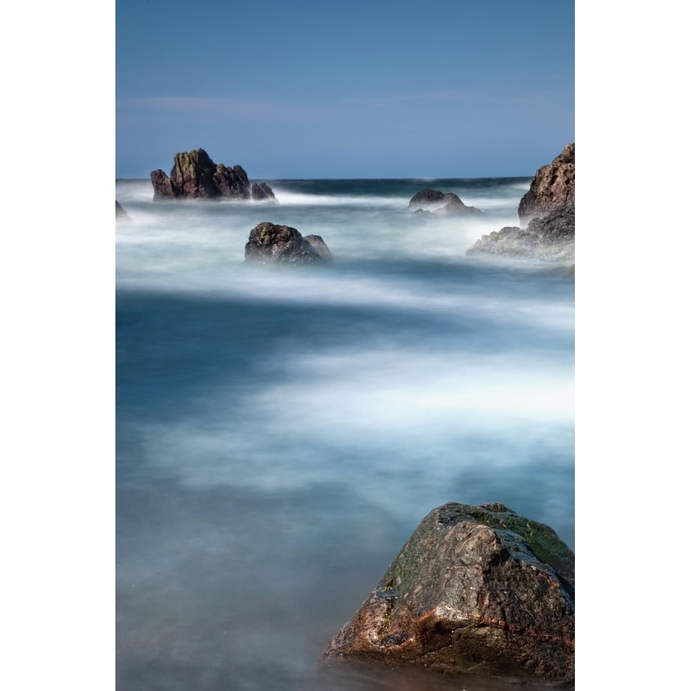Mist Surrounding Large Rocks In The Water; Newton Northumberland ...
