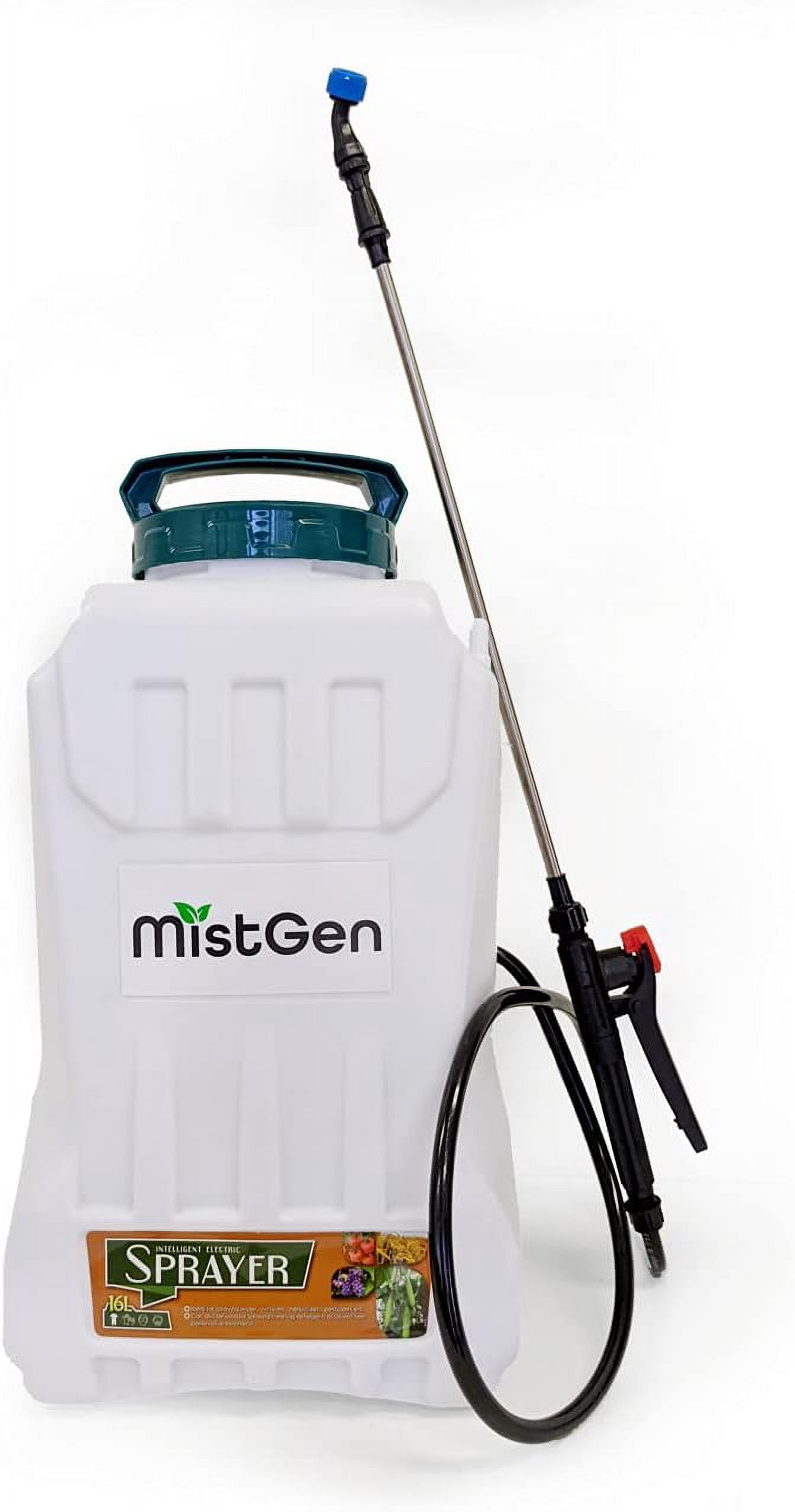 MistGen Lightweight Li-Ion Battery Backpack Sprayer (4 Gallon, 96 Wh/8 ...