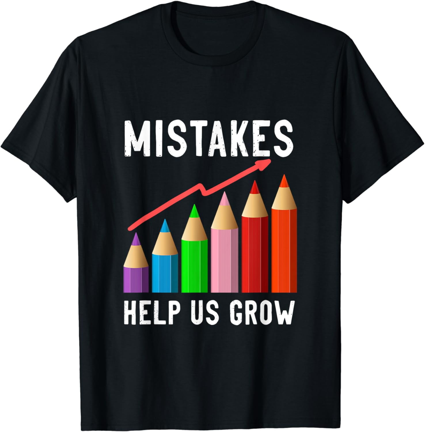 Mistakes Help Us Grow Growth Mindset Teacher Motivational T-Shirt ...