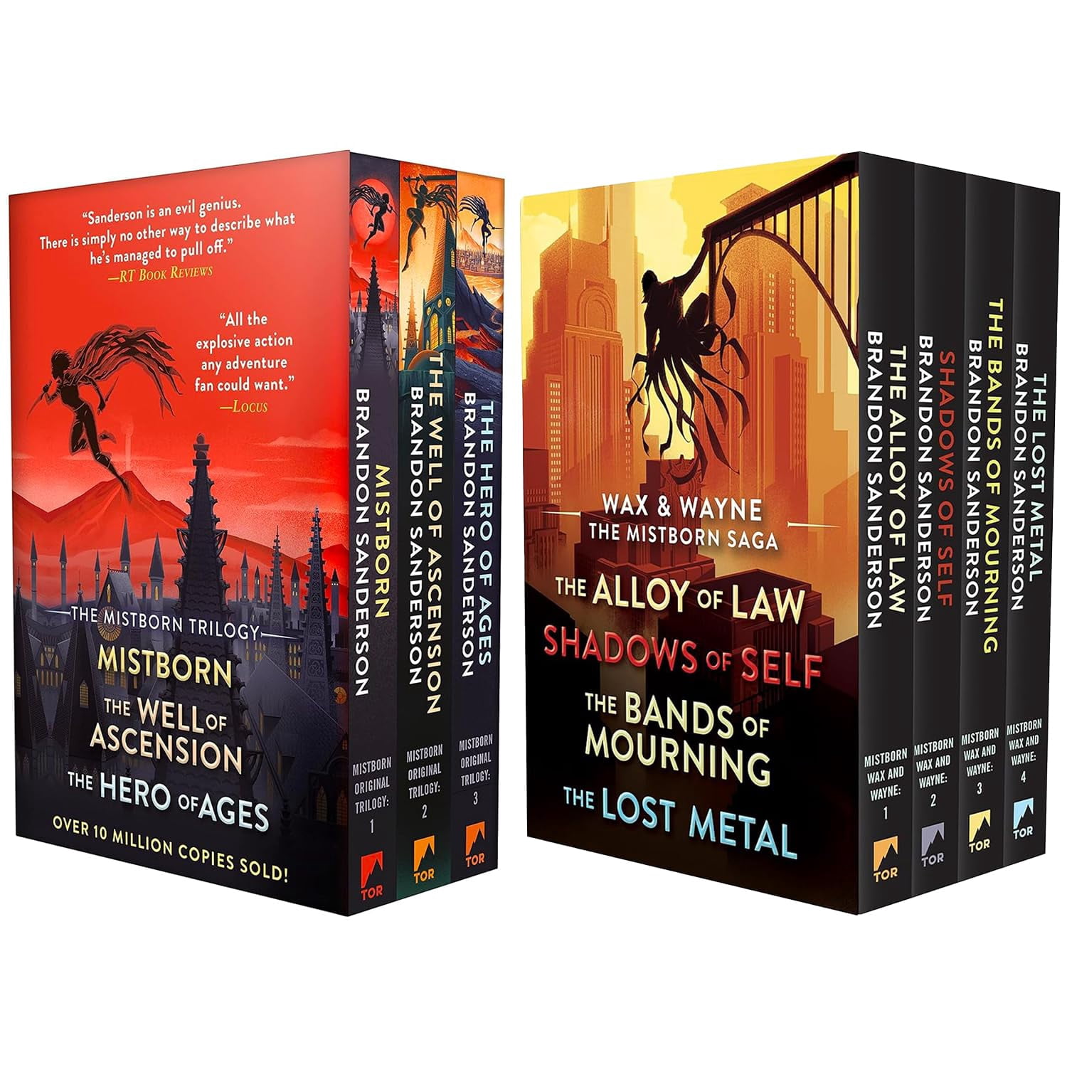 Mistborn 7 Trade Paperback Books Collection Set by Brandon Sanderson ...