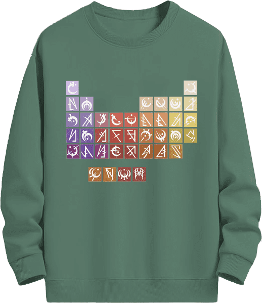 Mistborn Periodic Table Sweatshirt, Mistborn Periodic Table Long Sleeve ...