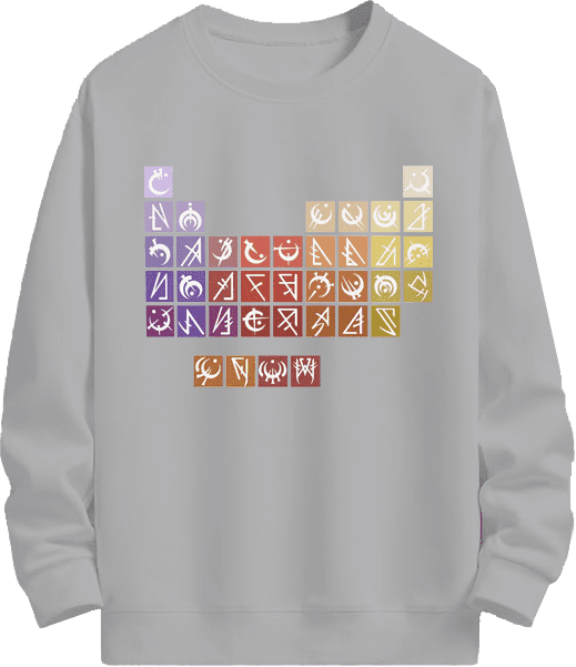 Mistborn Periodic Table Sweatshirt, Mistborn Periodic Table Long Sleeve ...