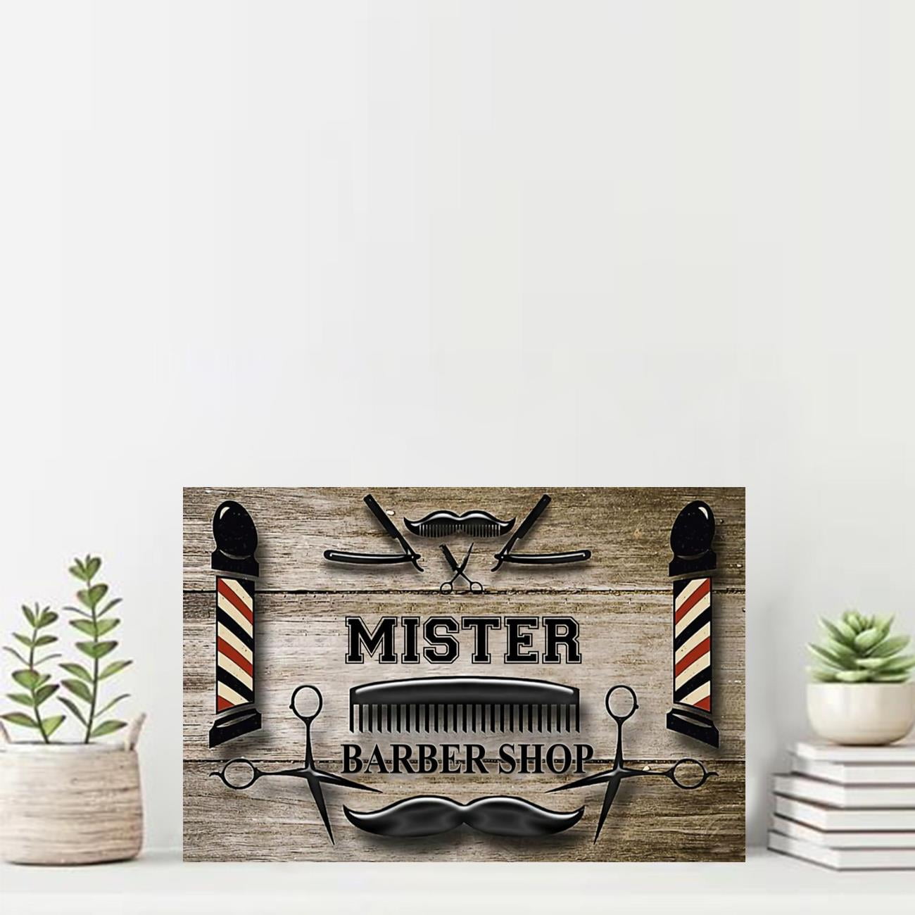 Mister Barber Shop Print Poster 24 x 36 Inch Poster - Walmart.com