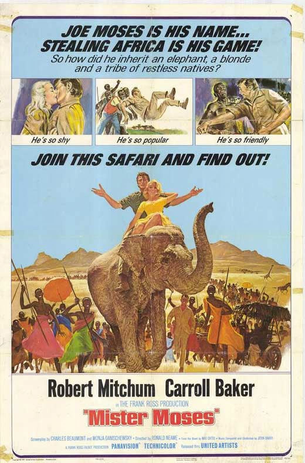 Mister Moses - movie POSTER (Style A) (27" x 40") (1965) - Walmart.com