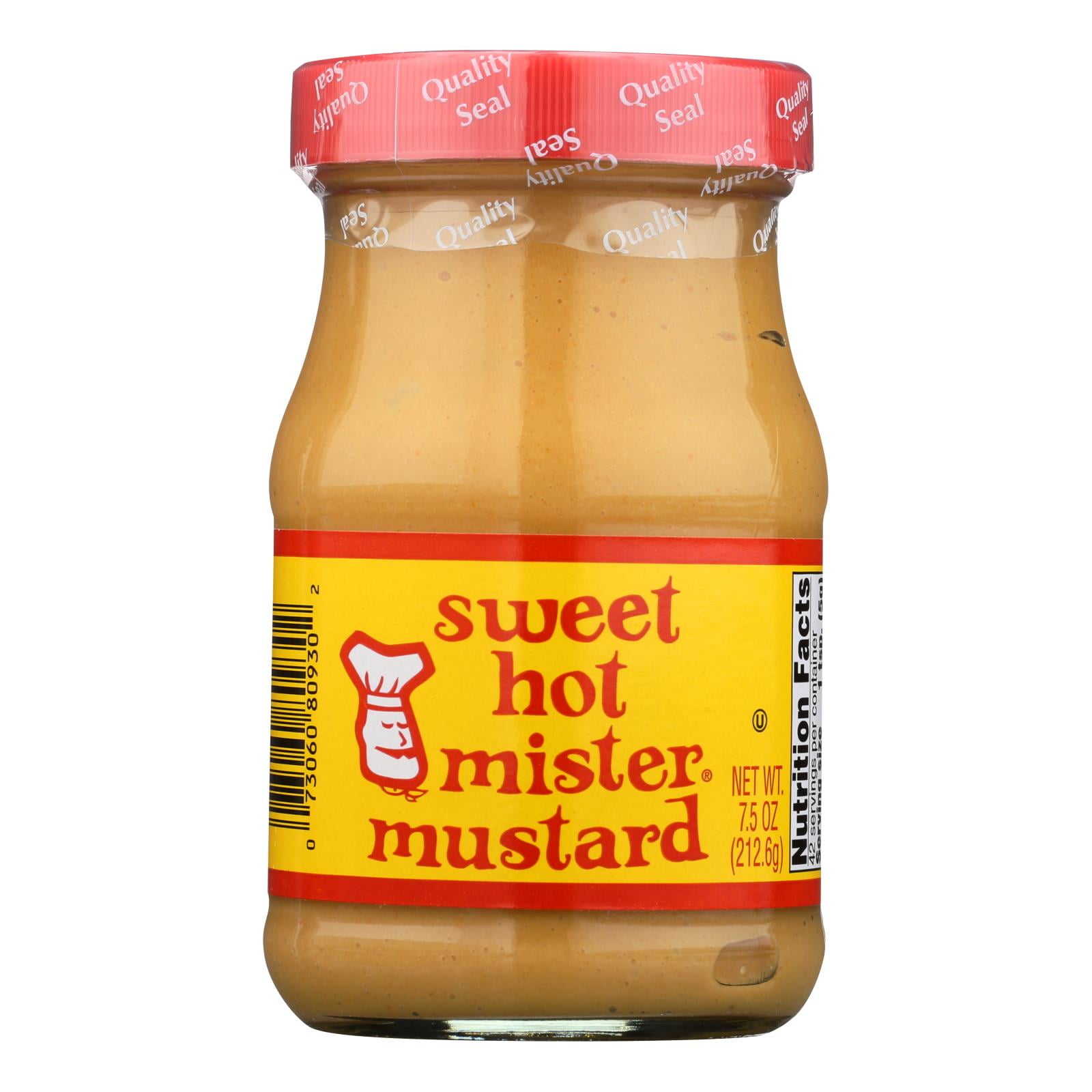 Mister Mustard Sweet Hot Mustard, Spicy Heat, 7 1/2 oz, Made in USA ...