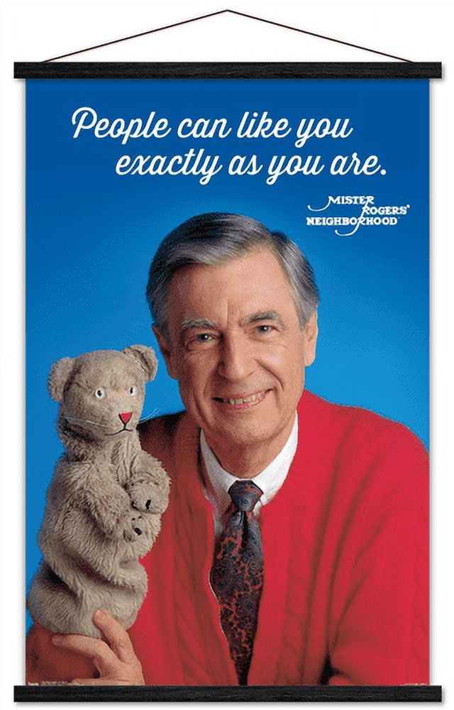 Mister Rogers - As You Are Wall Poster with Wooden Magnetic Frame, 22. ...