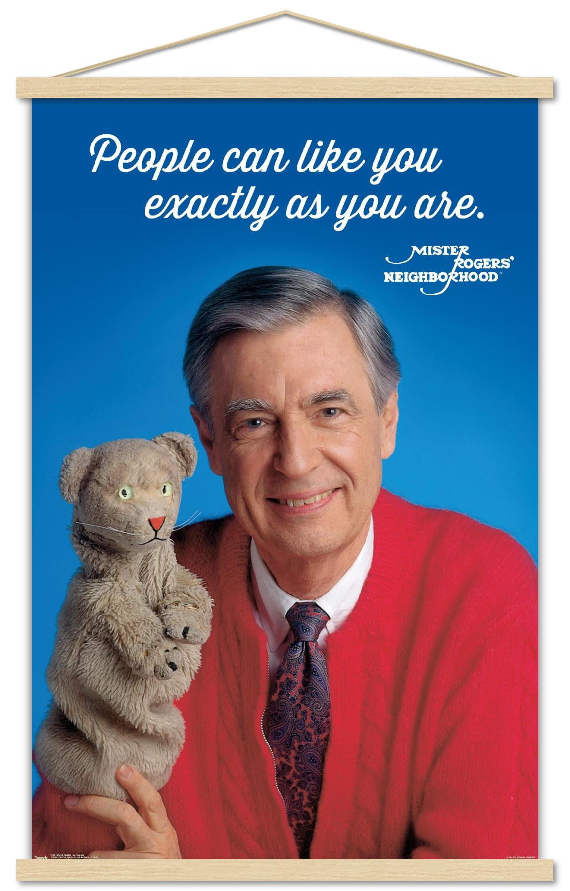 Mister Rogers - As You Are Wall Poster with Wooden Magnetic Frame, 22. ...