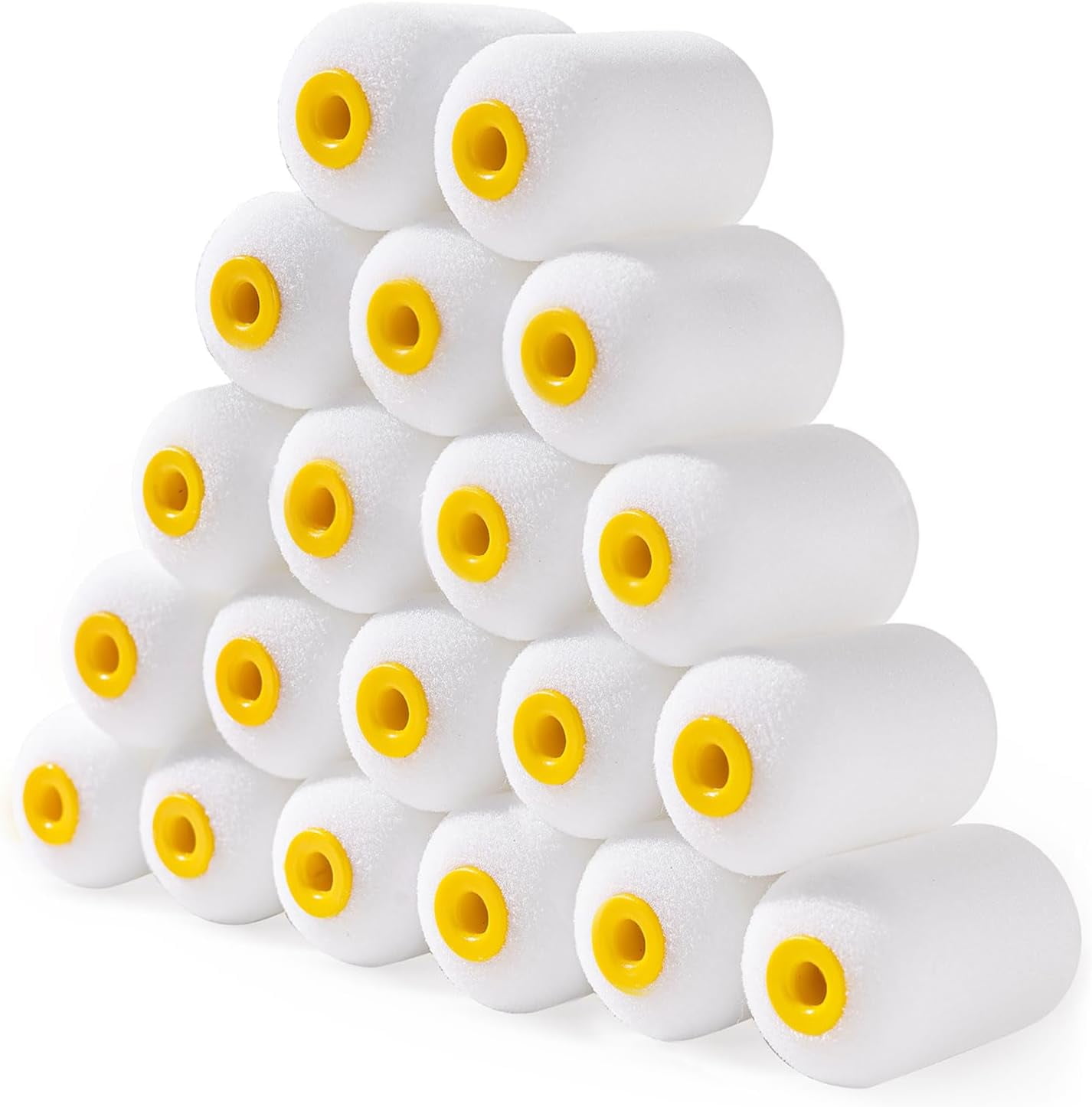 Mister Rui Foam Paint Roller, 20 Pack 2 Inch Foam Rollers, Small Foam ...