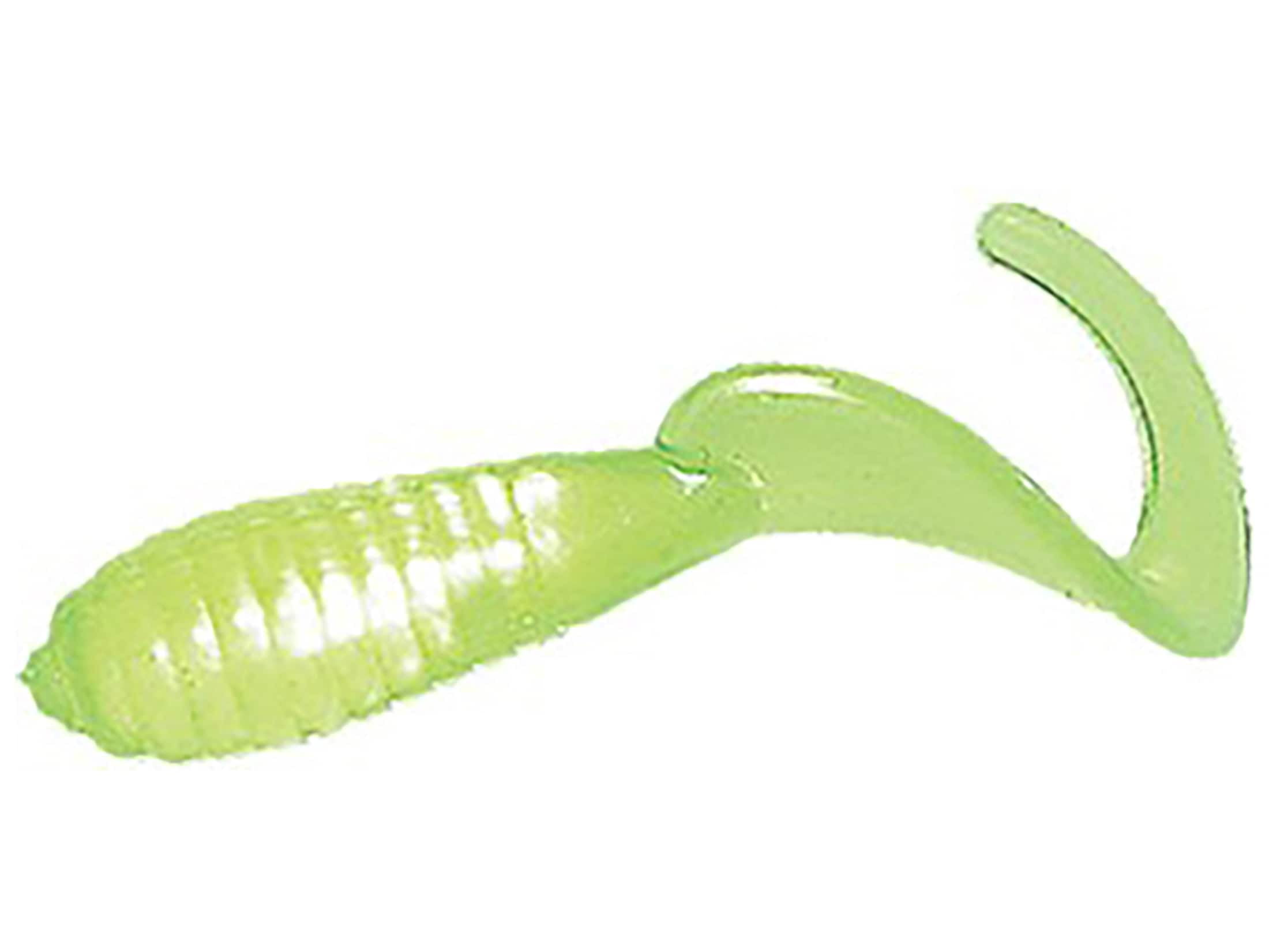 Mister Twister Lil' Bit Curly Tail 1" Grub Chartreuse 20PK - Walmart.com