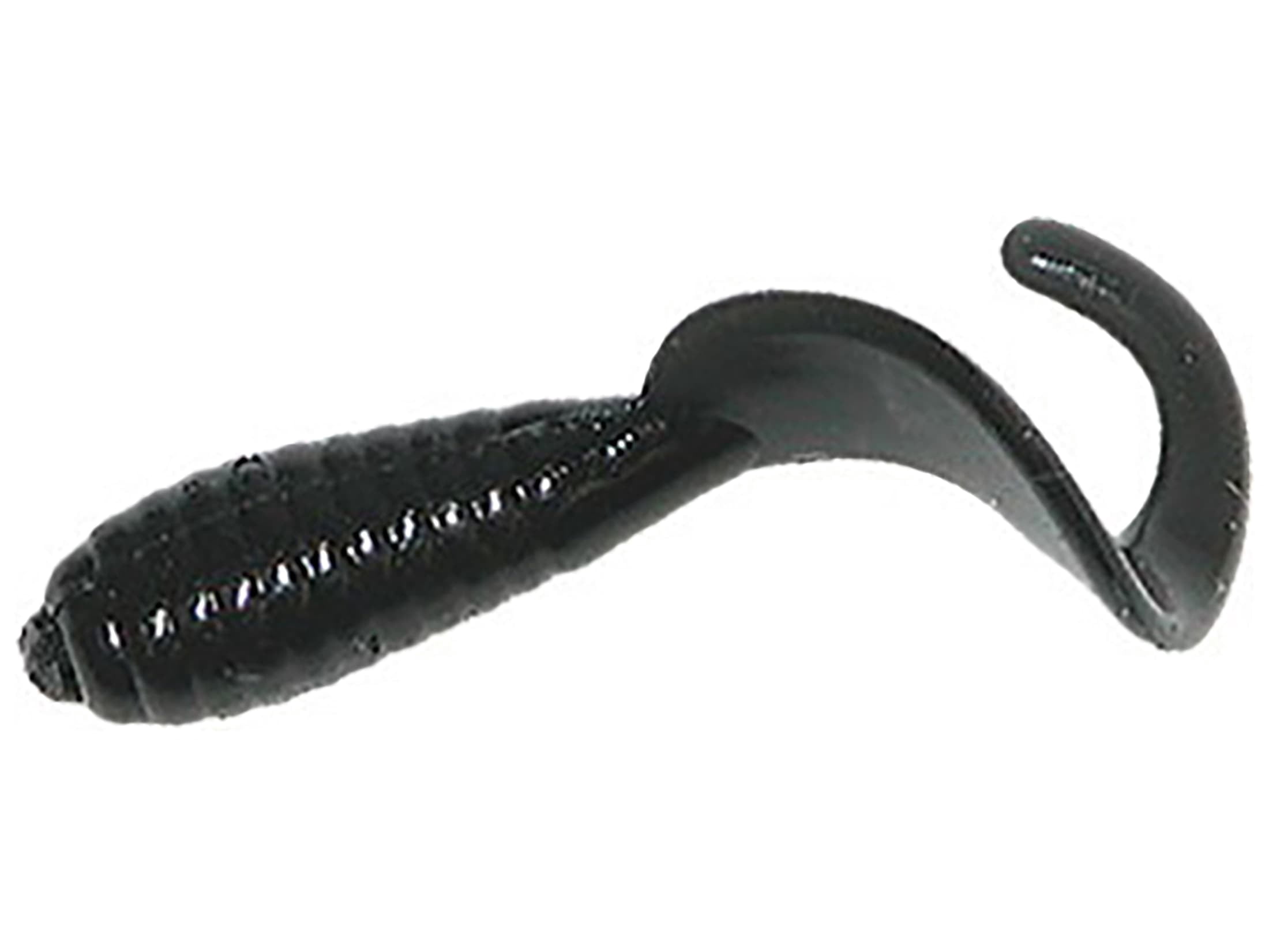 Mister Twister Lil' Bit Curly Tail 1" Grub Black 20PK - Walmart.com
