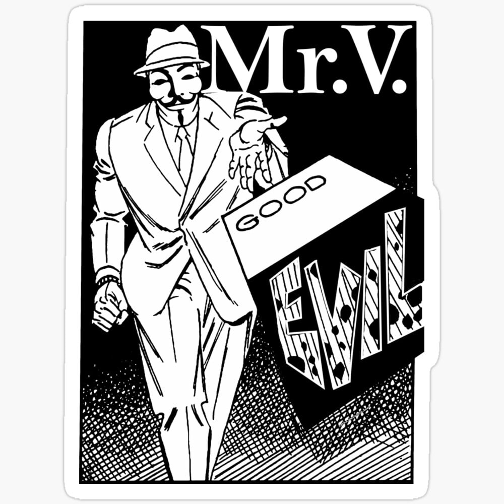 Mister V2 Sticker Phone Decal Water Bottle Stickers Car Decals, Laptop ...