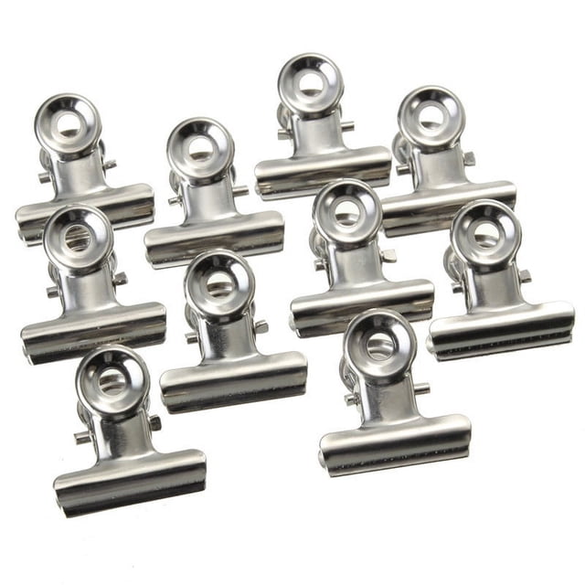 Misterolina 10pcs 20mm Metal Money Clip Letter Binder Grip Clips Tool ...