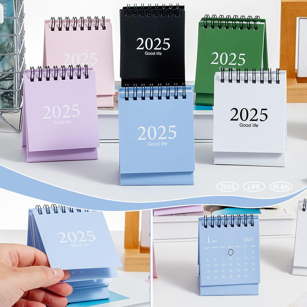 Misterolina 2025 Mini Desk Calendar Desktop Calendar Binding Calendar ...