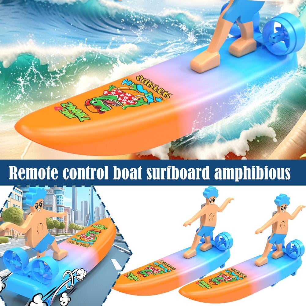 Misterolina 2in1 Amphibious Drifting Remote Surfboard Remote Boat 24G ...
