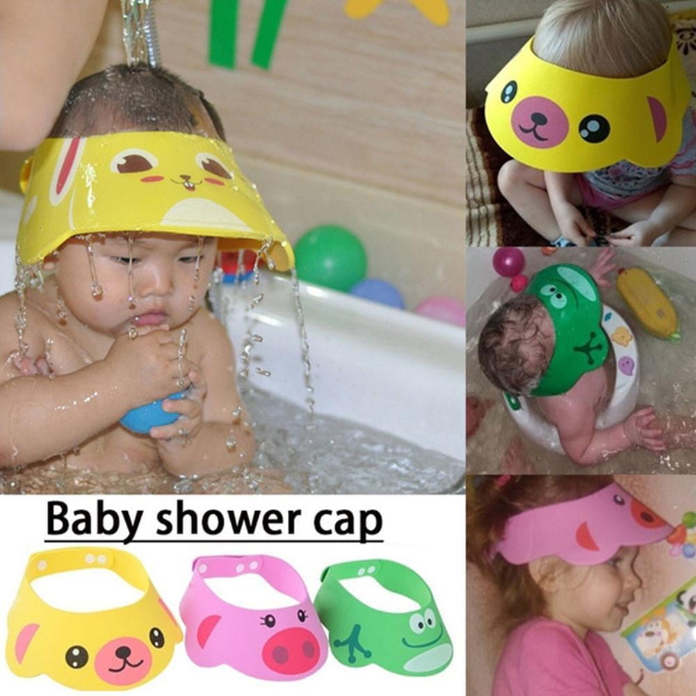 Misterolina 3 Color Baby Shower Adjustable Hair Wash Hat For Kids Ear ...