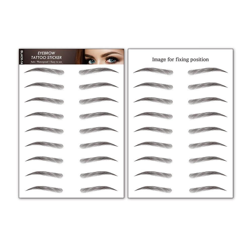 Misterolina 6D Eyebrows Tattoo Real Look Stier False Eyebrow Waterproof ...