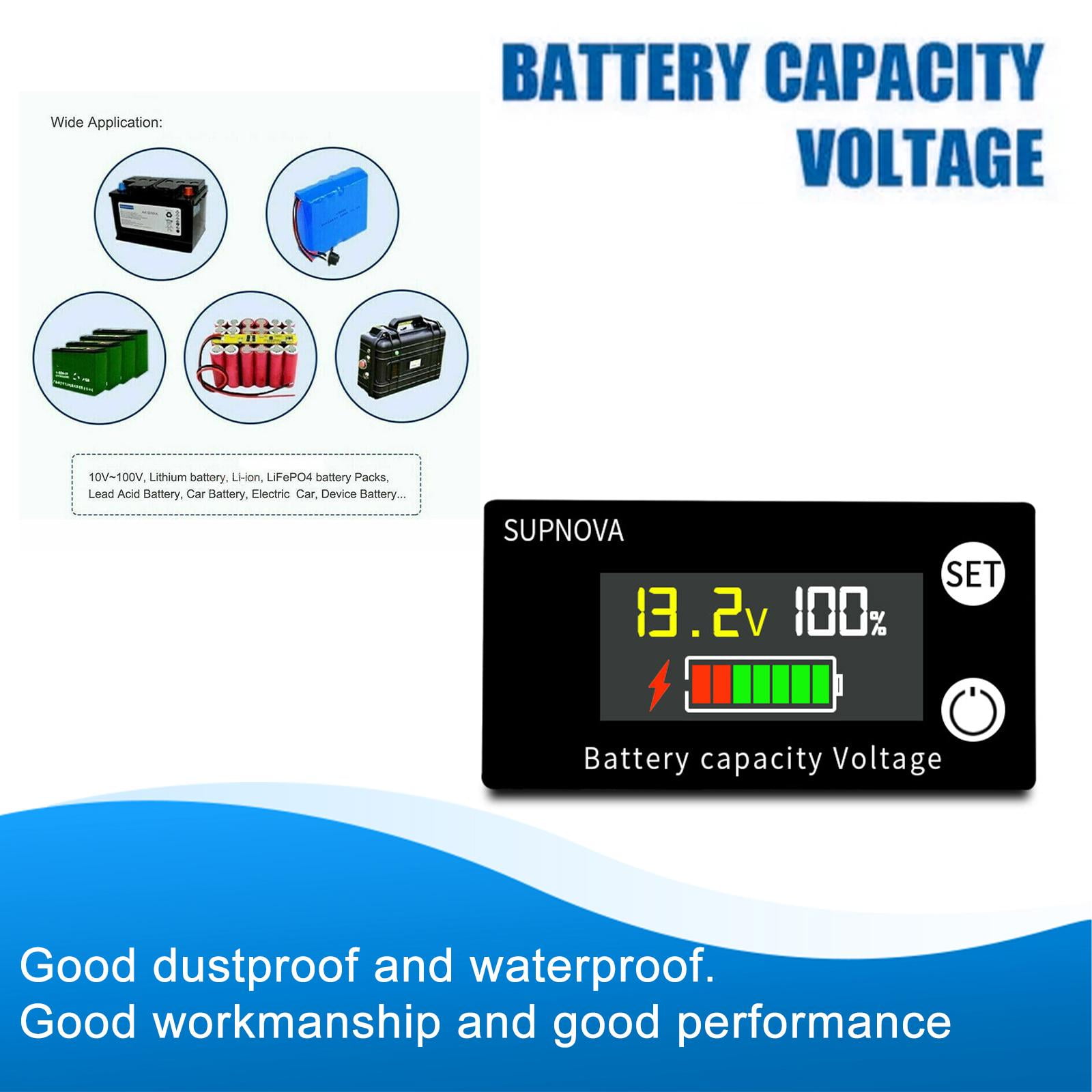 Misterolina Battery Capacity Indicator 8V100V Lead Acid Lithium Car ...
