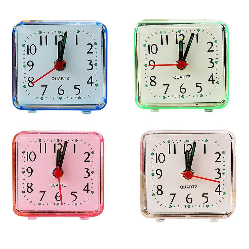 Misterolina DHliIQQ Clock Square Bed Compact Travel Quartz Beep Mini ...