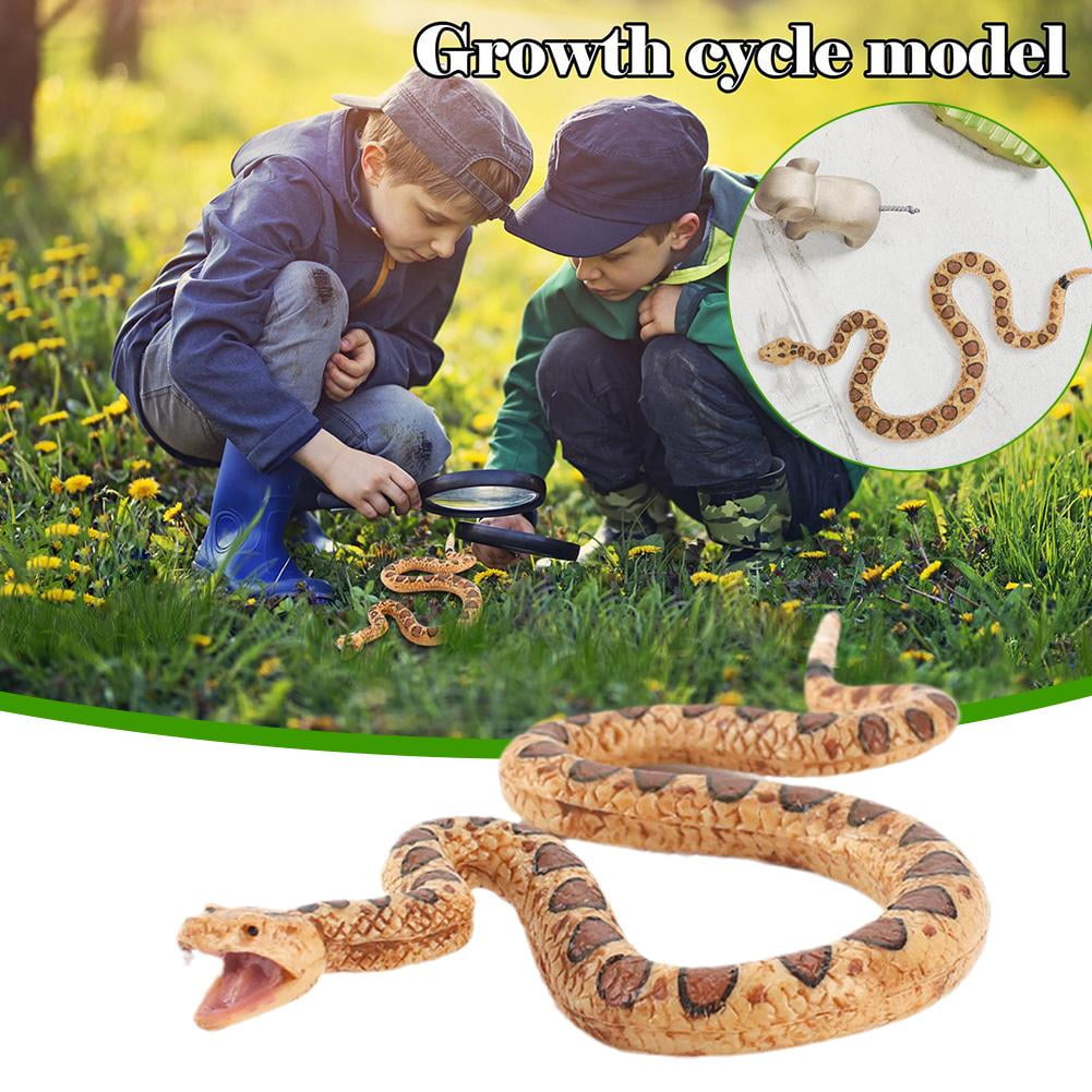 Misterolina Fake Snake for Garden Big Rubber Rattlesnake Scary Snake ...