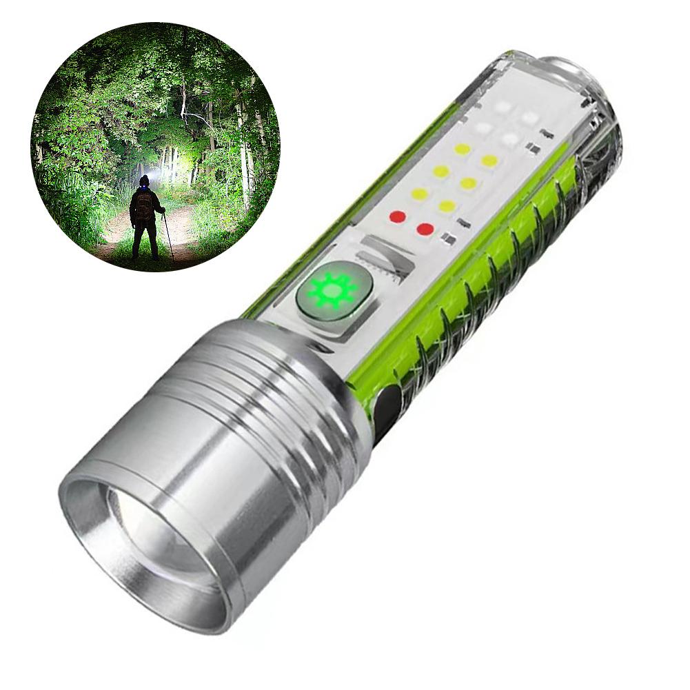 Misterolina Flashlight TyPEC Charging Multifunctional Red Blue ...