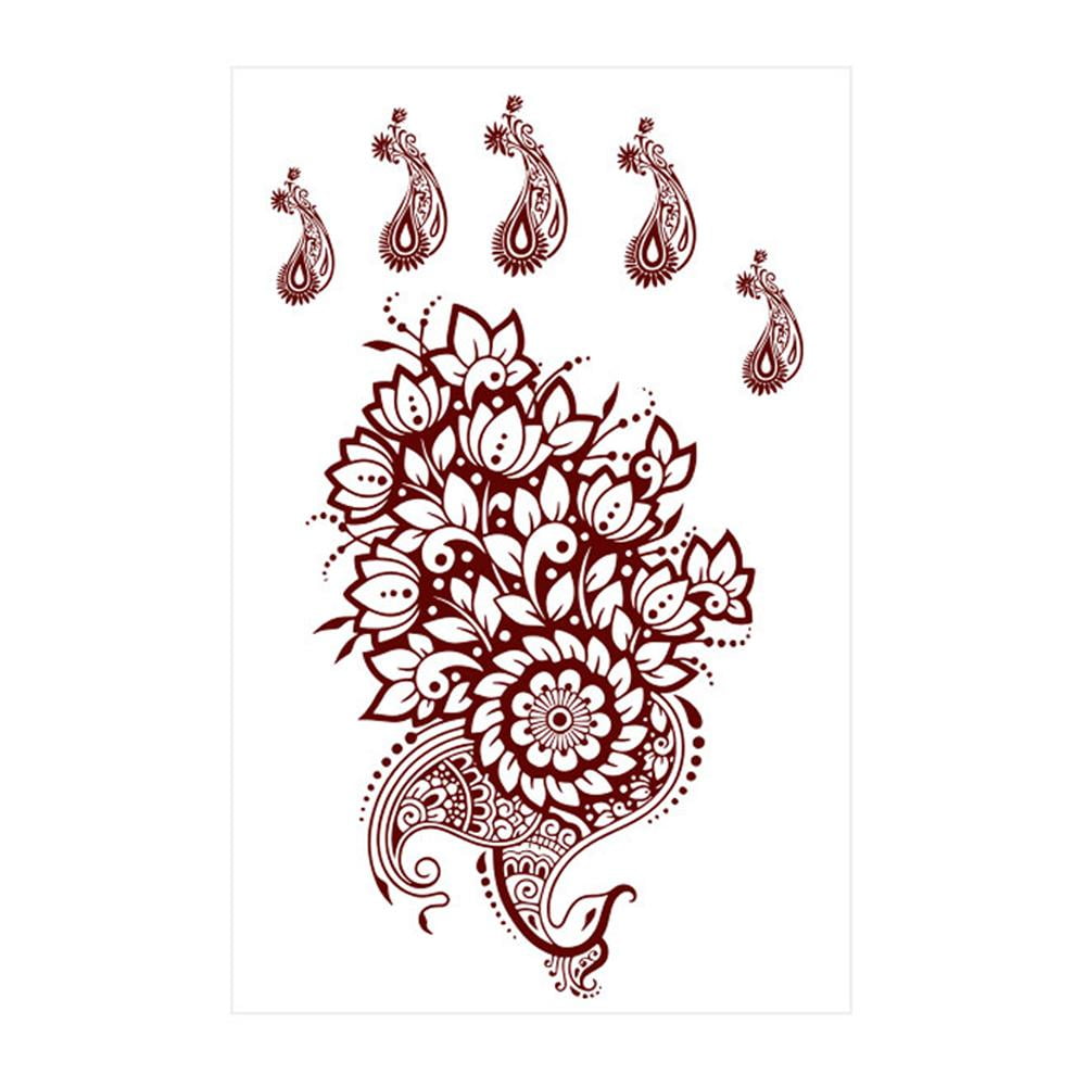 Misterolina Haina Brown Lace Tattoo Sticker Waterproof & Sweat Proof ...