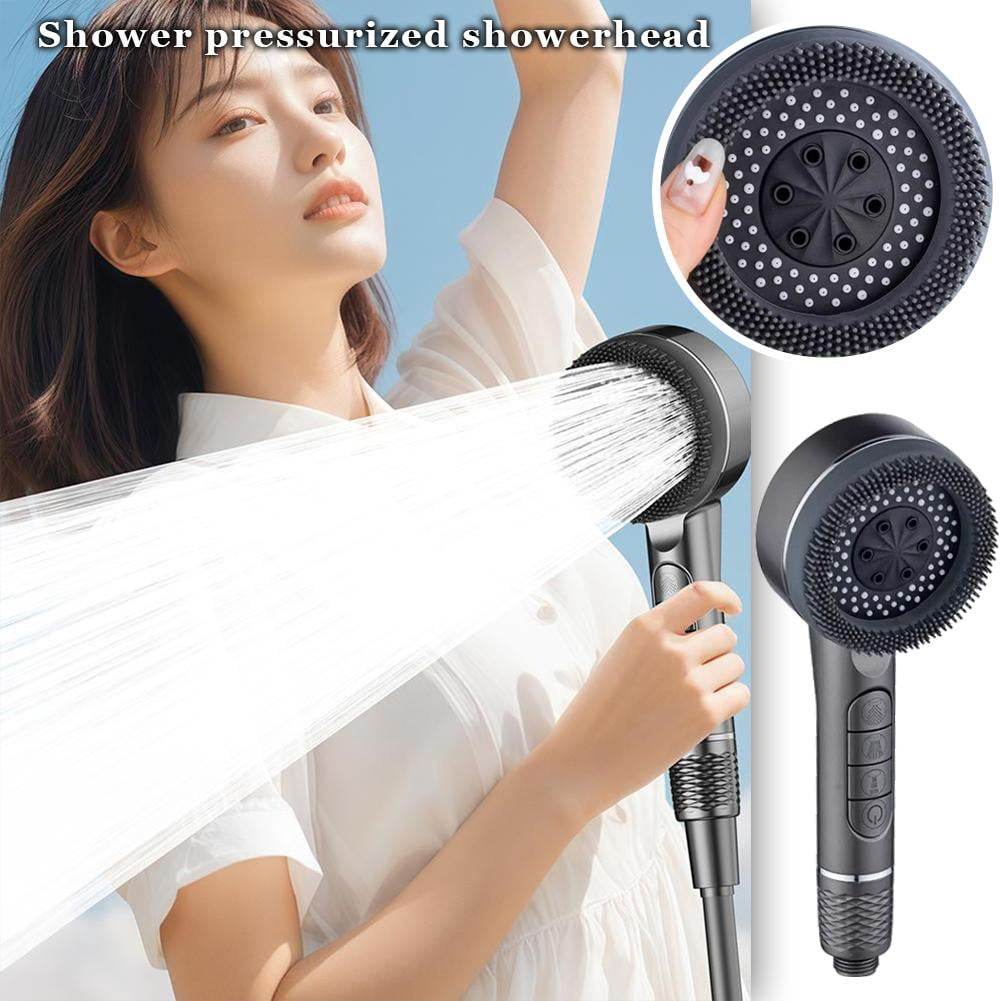 Misterolina High-prure Shower Head 4-mode Adjustable Spray with Massage ...