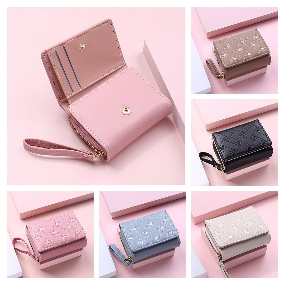Misterolina Ladies Wallet Mauve Wallet Embroidered Heart Coin Purse ...