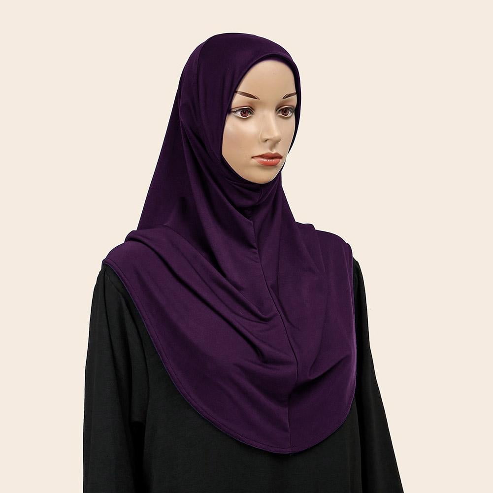 Misterolina Milk Silk Solid Color Rod Edge Headscarf Double-layer with ...