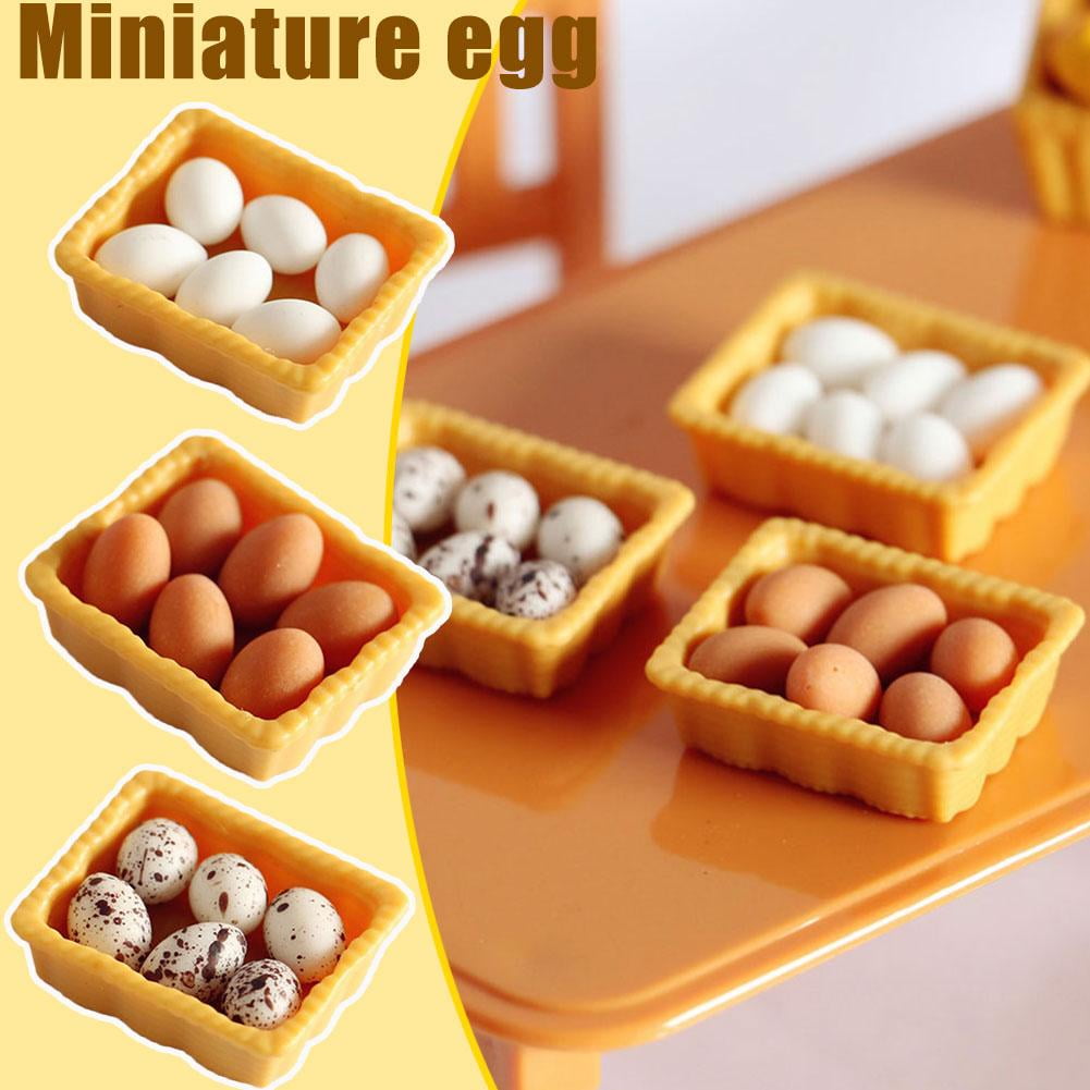 Misterolina Miniature Eggs With Tray Kitchen Food Whole Carton Model ...