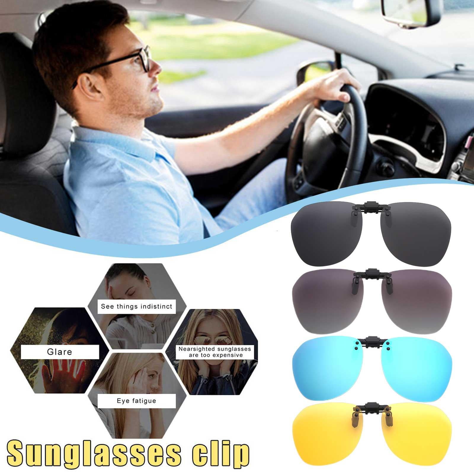 Misterolina Night Vision Anti Glare Polarized Clip On Driving Glasses ...