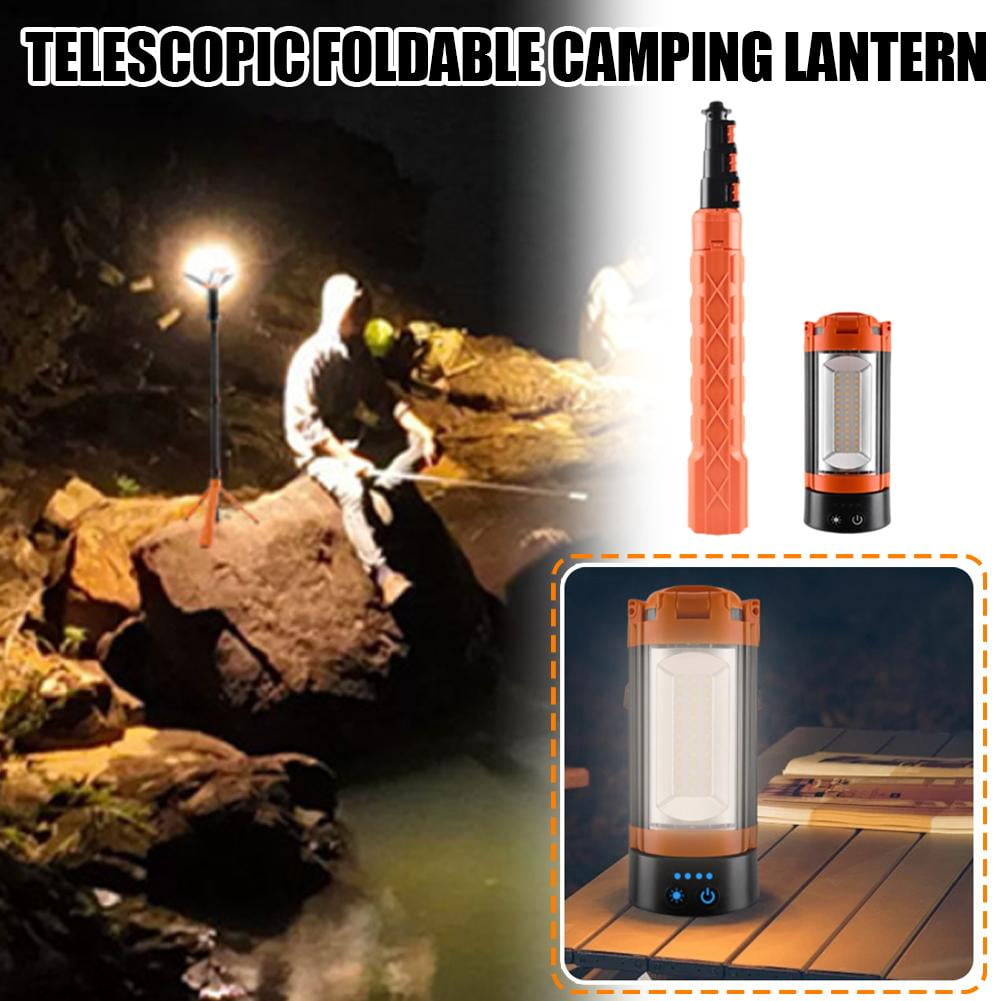 Misterolina Portable Cam Light with Stand 6ft Max Height, Rechargeable Cordl Work Light with 3 ...