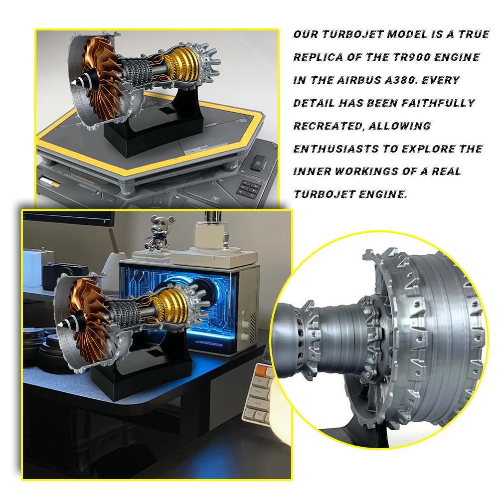 Misterolina Qeortohers Turbofan Engine Model Aircraft Engine Kit ...
