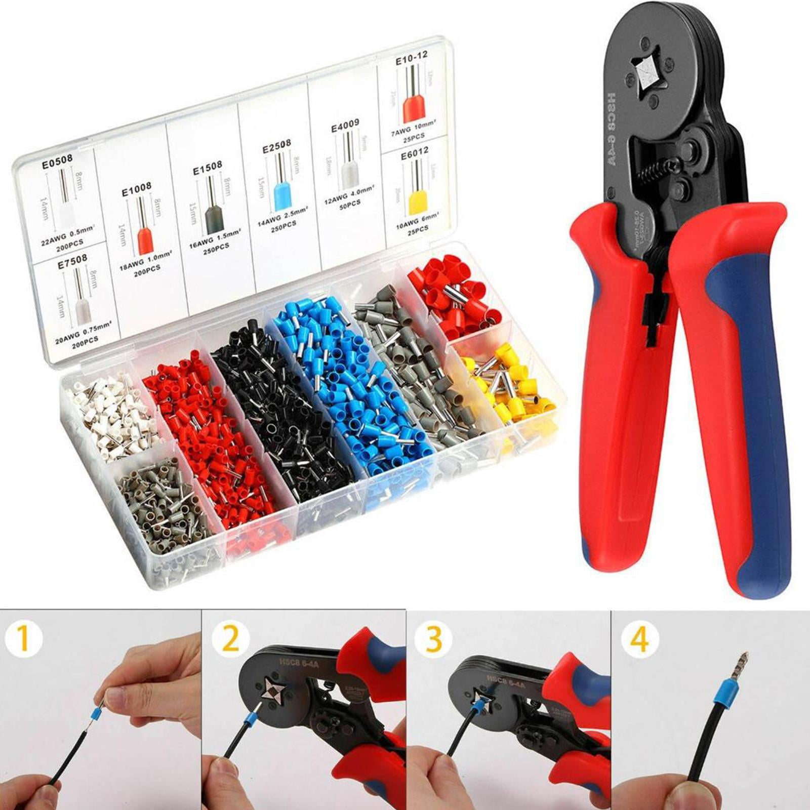 Misterolina Ratchet Tubular Terminal Wire Crimpers Set Hot SN9 ...